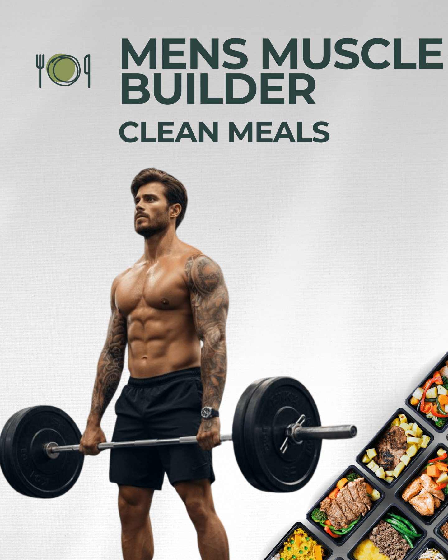 Men's Muscle Builder (2 Meals per day - 180g Protein 180g Side ...